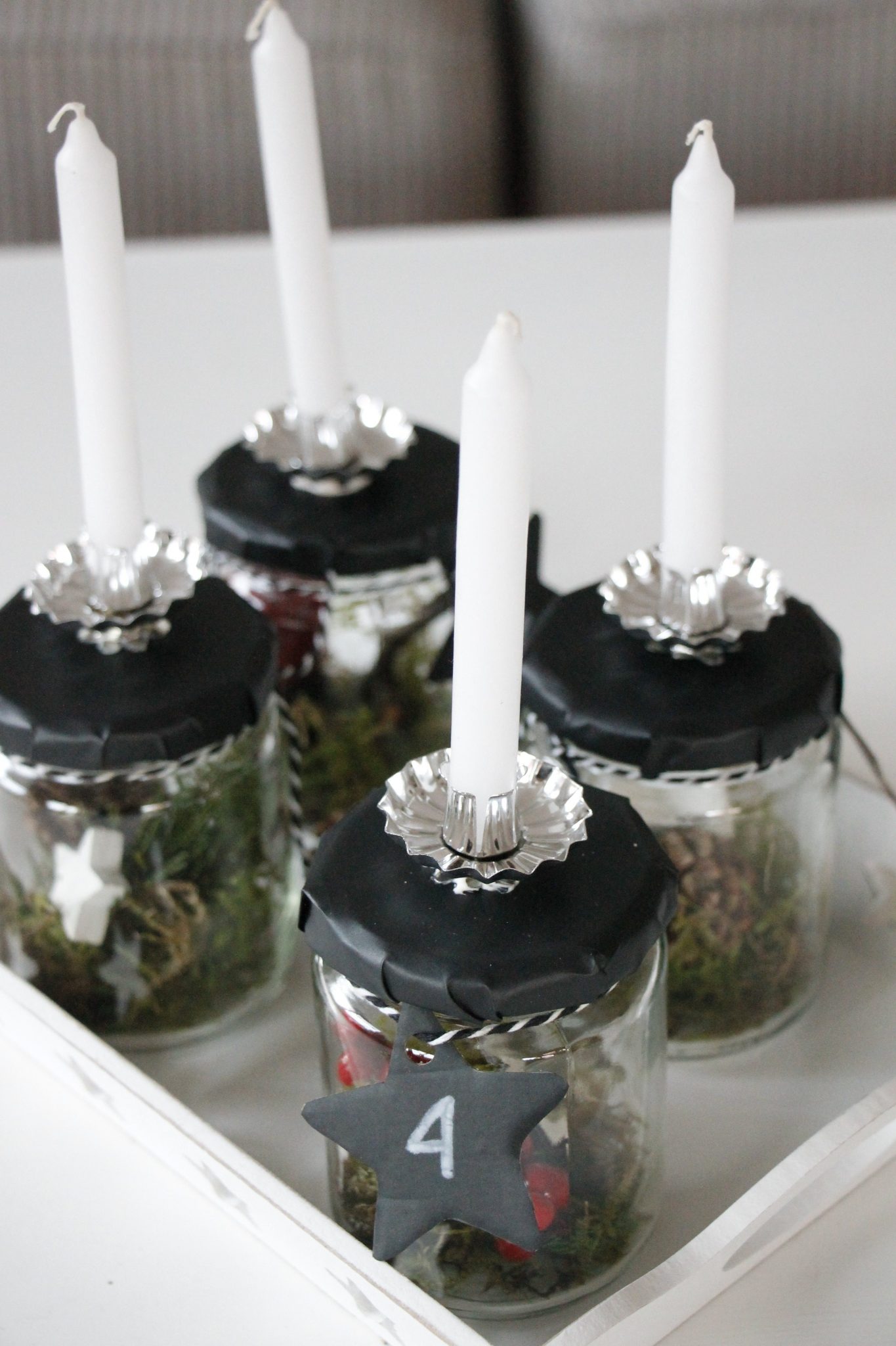 Verwunderlich Adventskranz Im Glas Bild