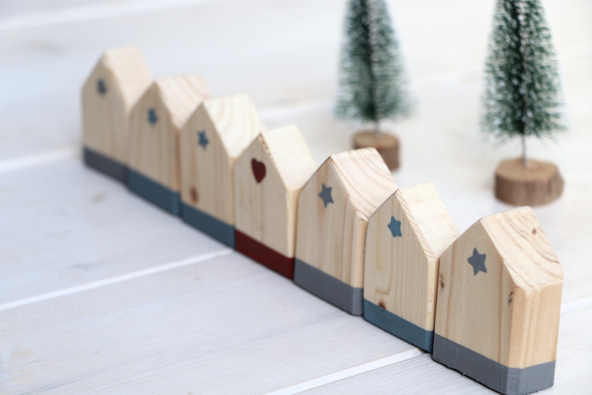 DIY: Holzhäuser basteln - Lavendelblog