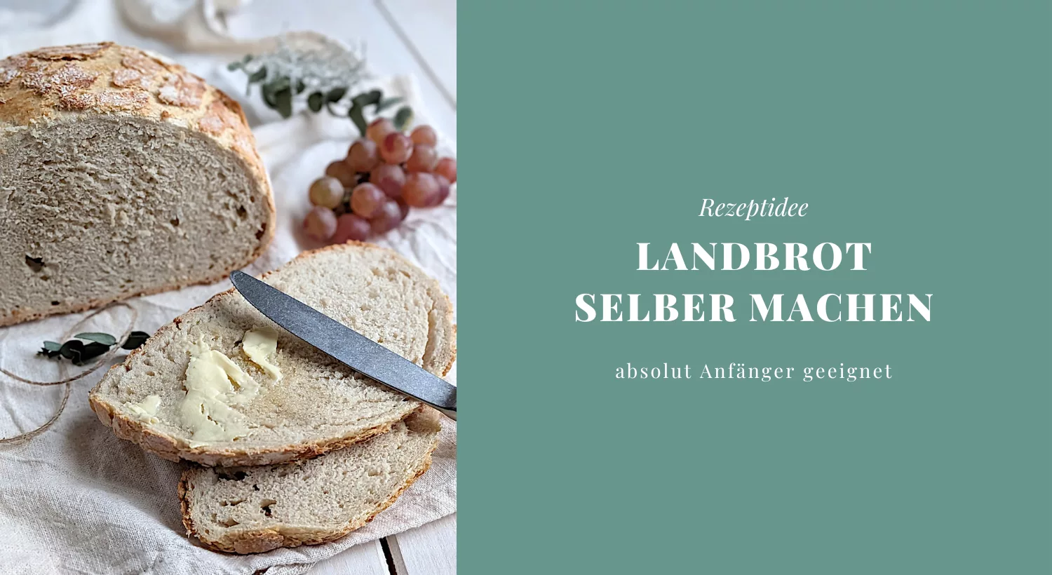 Brot backen: Landbrot-Rezept - Lavendelblog